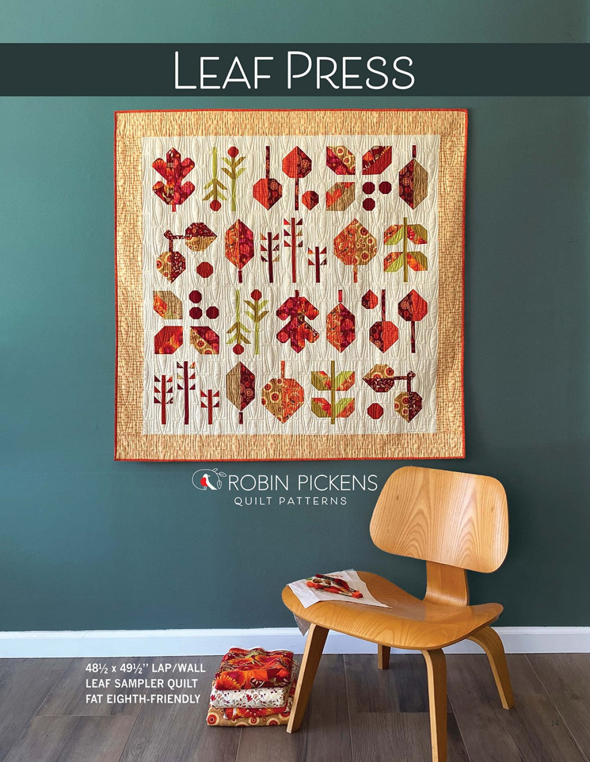 Leaf Press Quilt mönster - Robin Pickens – lapp-elisa.com