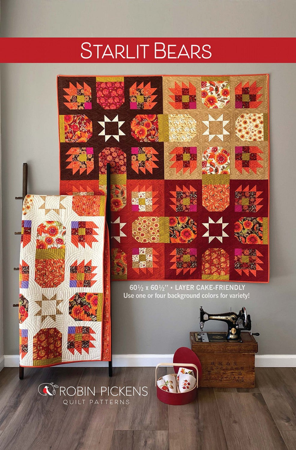 Star Bears Quilt mönster - Robin Pickens – lapp-elisa.com