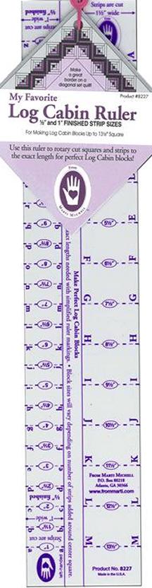 Marti Michell Log Cabin linjal 1/2 och 1 inch – lapp-elisa.com
